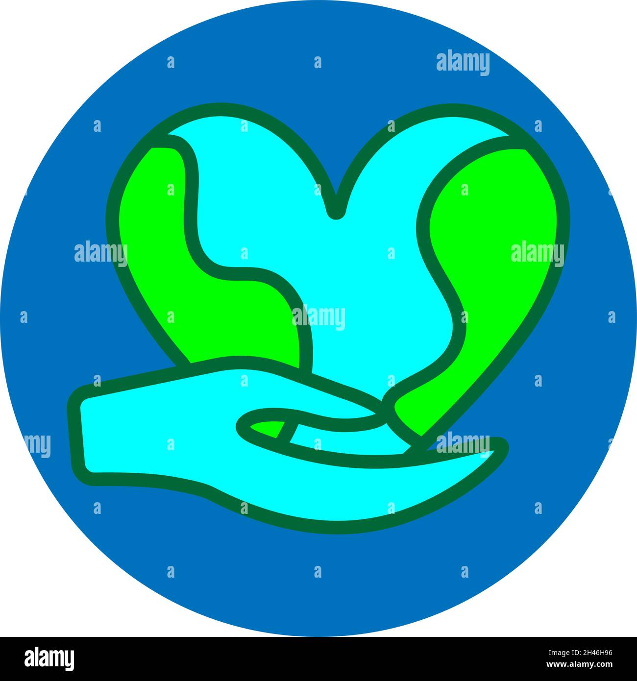 Vector heart icon in Cut Out Stock Images & Pictures - Alamy