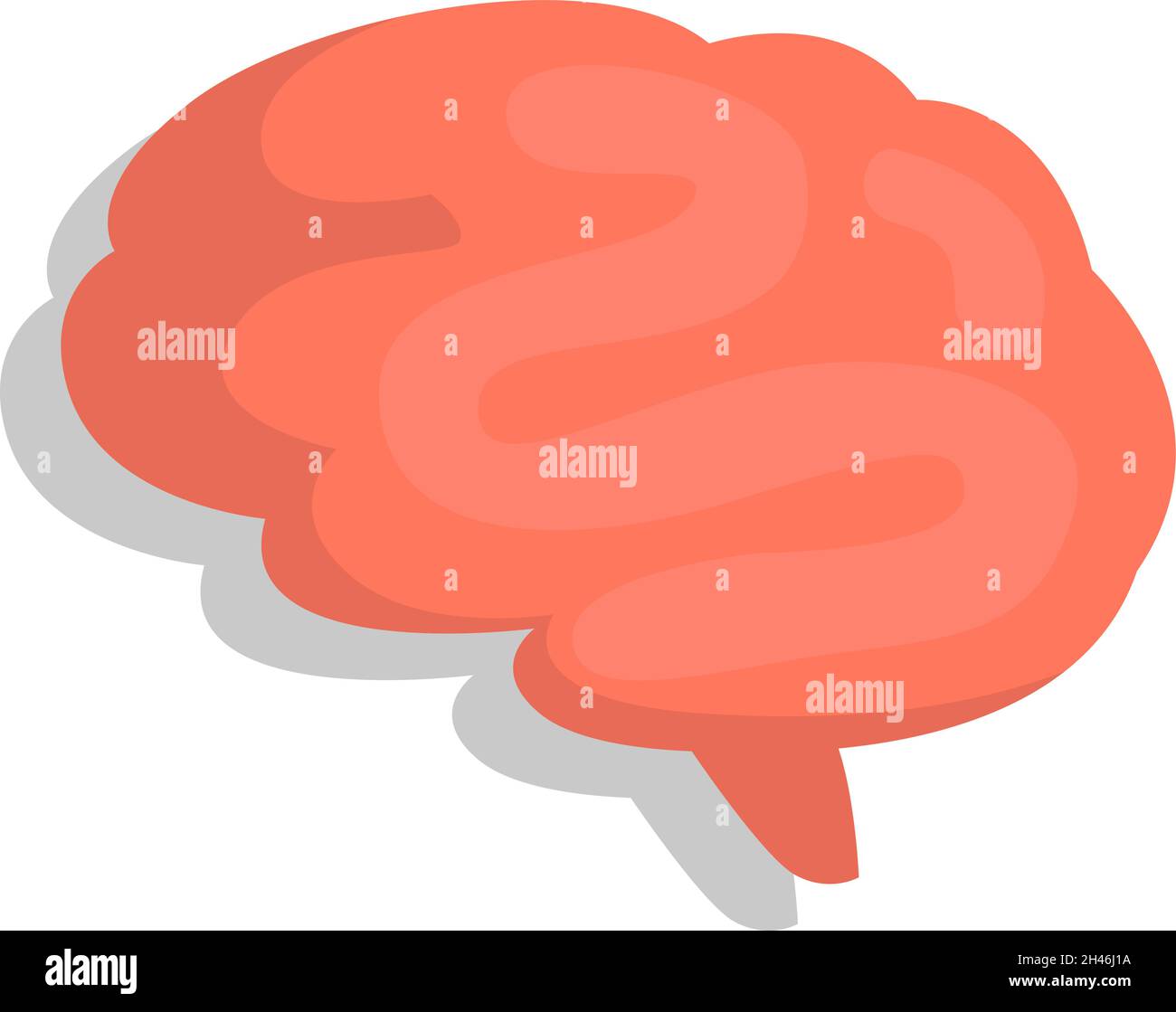 Cute brain icon Stock Vector Images - Alamy