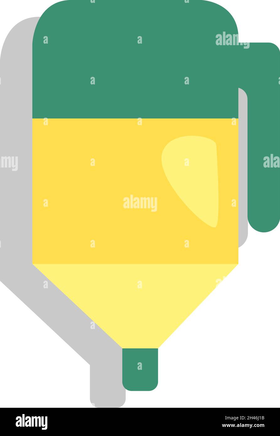 Yellow study marker, illustration, vector, on a white background Stock ...