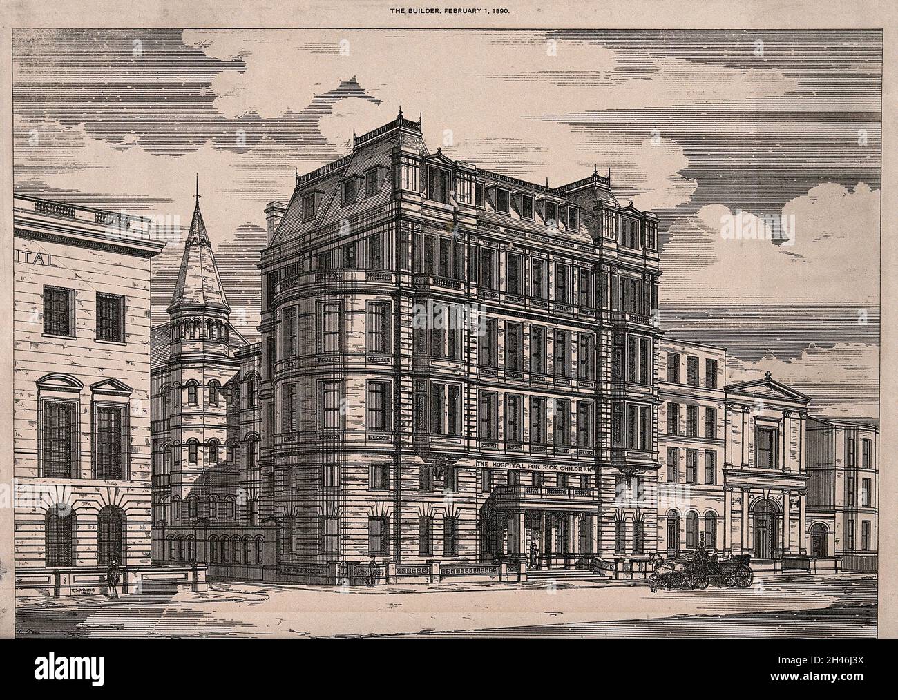 Hospital for sick children great ormond street london hi-res stock ...