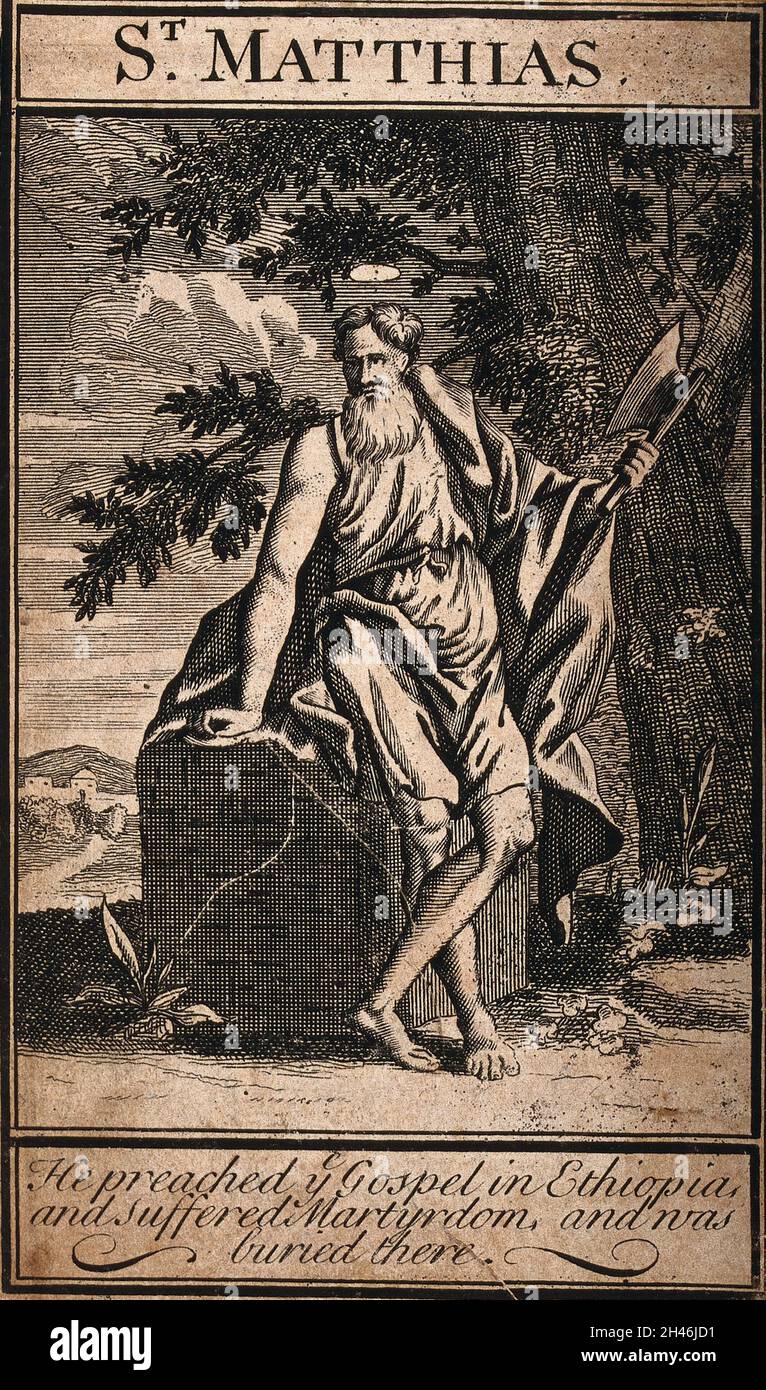Saint Matthew. Etching Stock Photo - Alamy