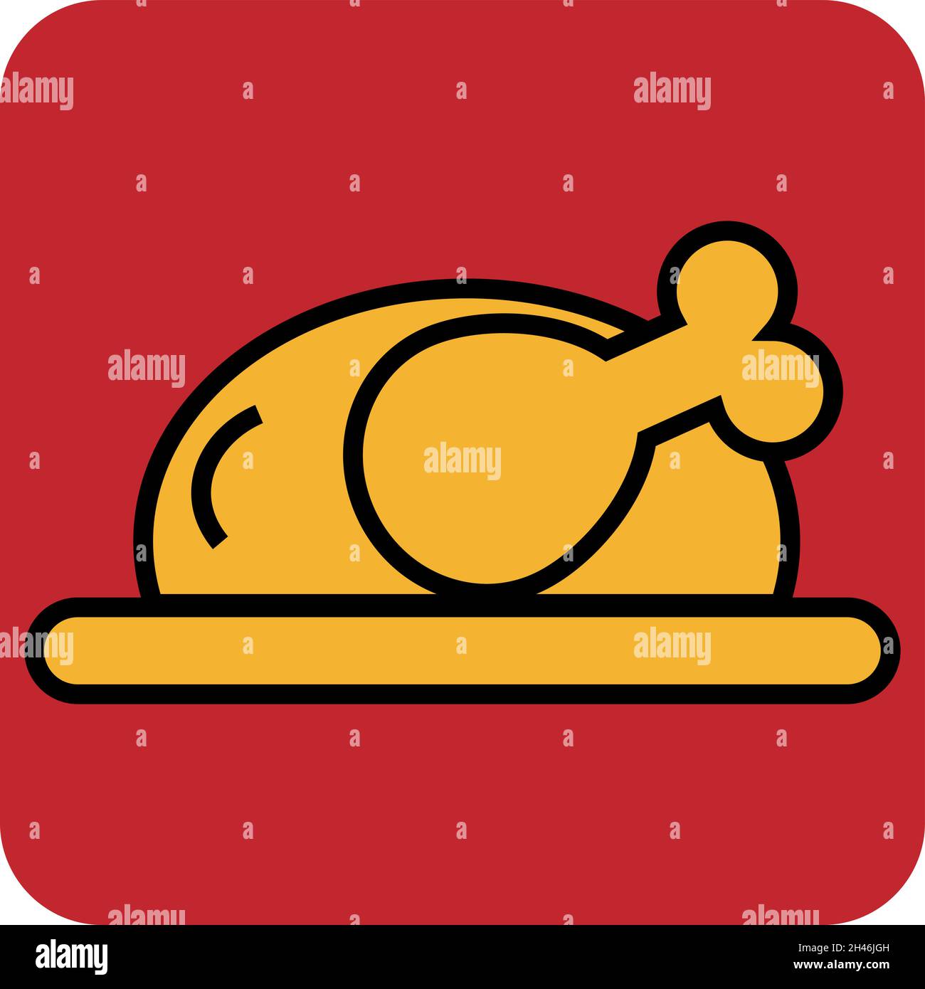 Chicken thigh steak Cut Out Stock Images & Pictures - Alamy