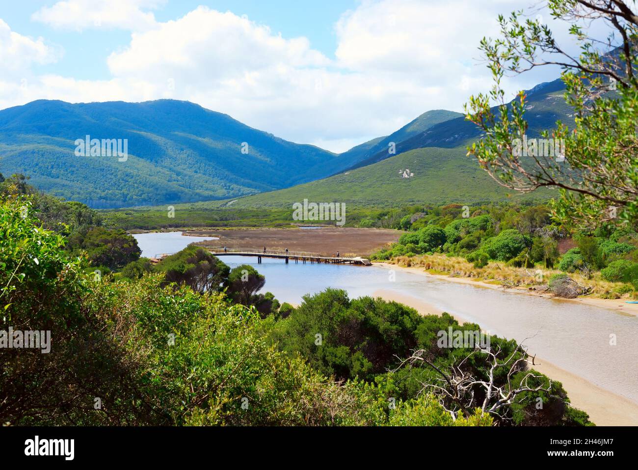 Scenic Tidal river at Wilson Promontory national park, Australia Stock ...