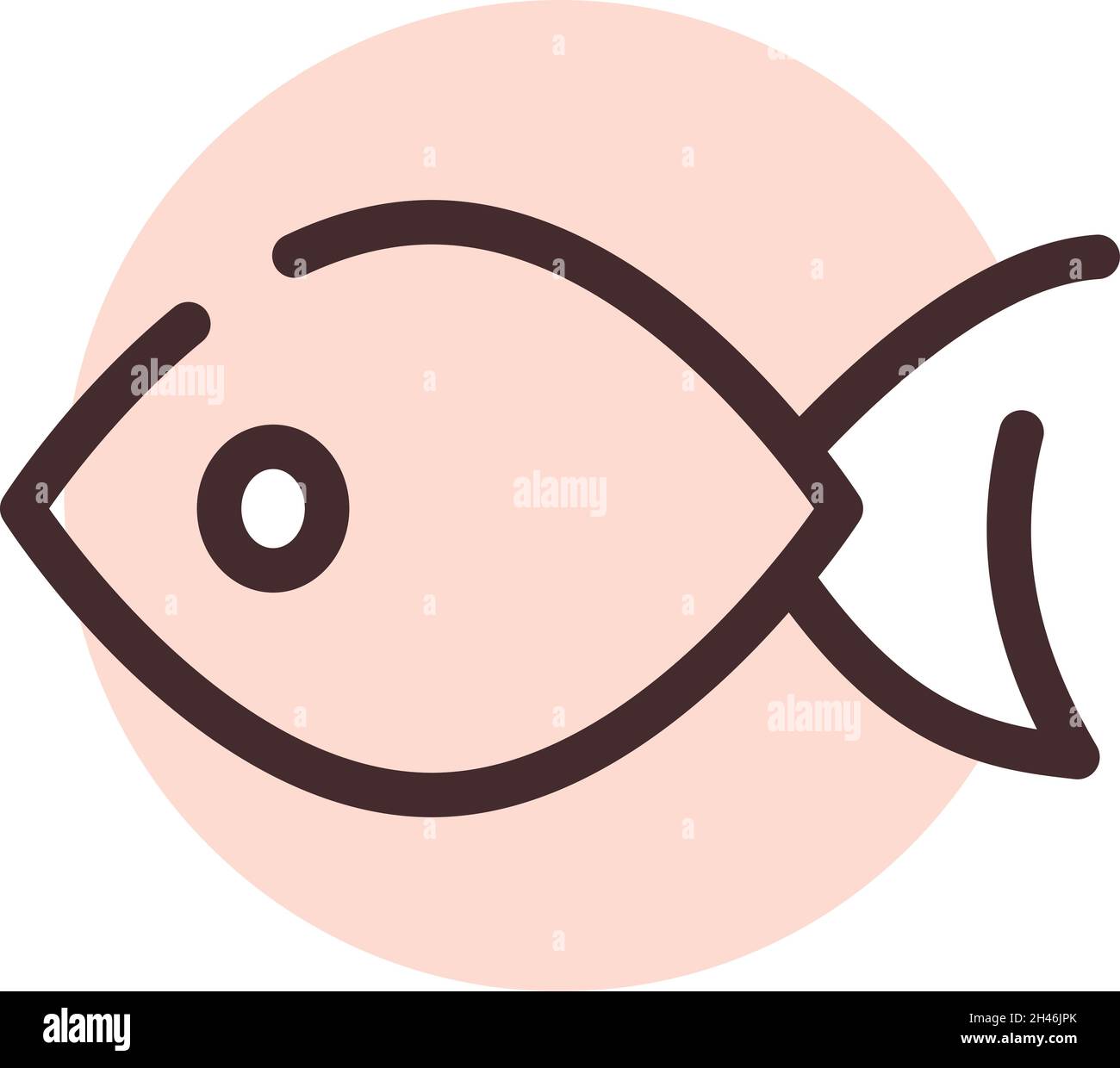 Fried fish, illustration, vector, on a white background Stock Vector ...