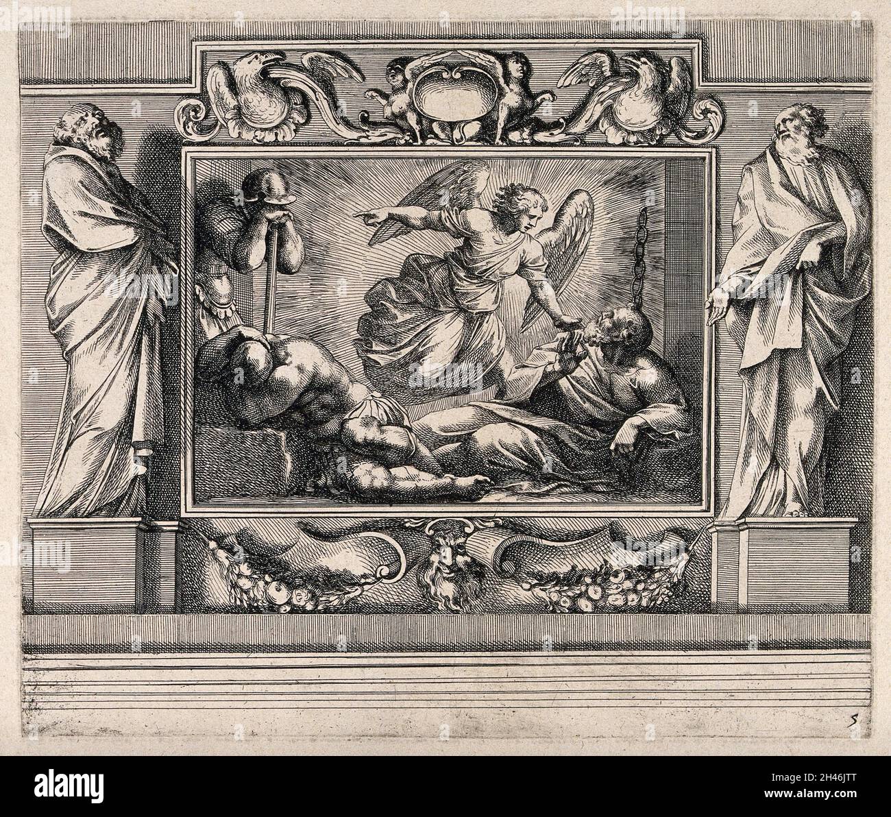 Saint Peter. Etching Stock Photo - Alamy