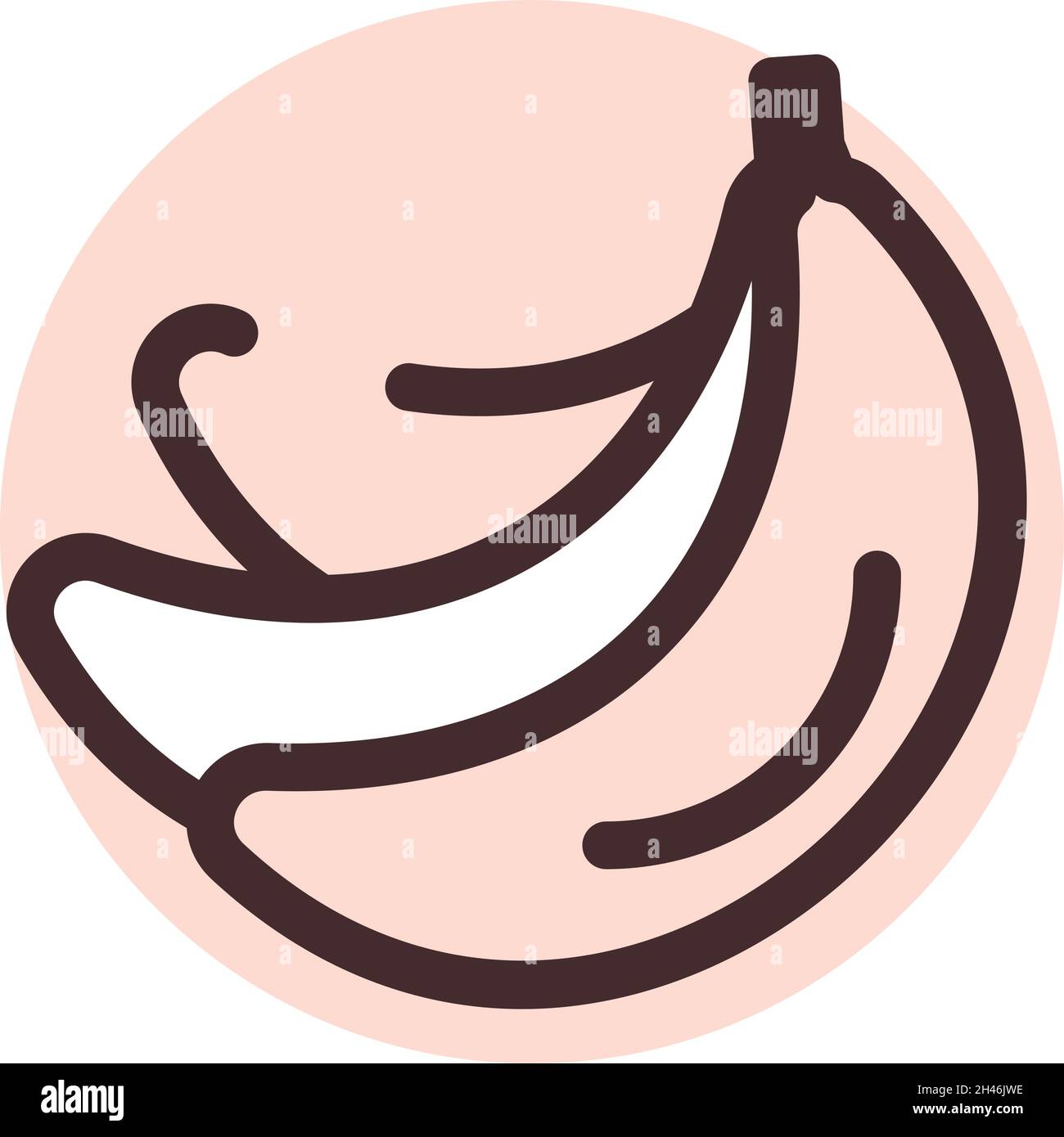Simple banana vector illustration hi-res stock photography and images ...