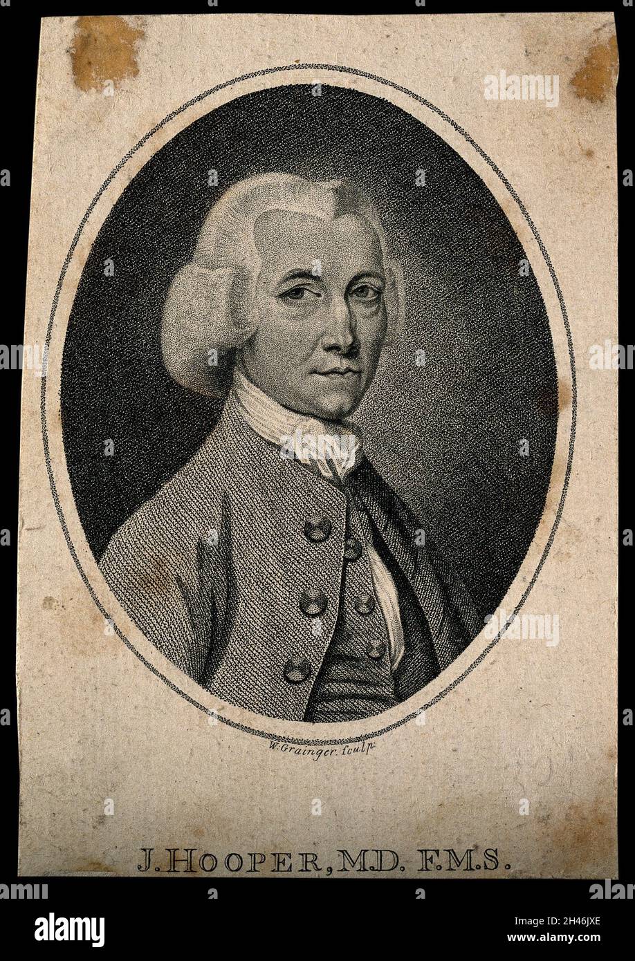 Joseph Hooper. Stipple engraving by W. Grainger Stock Photo - Alamy