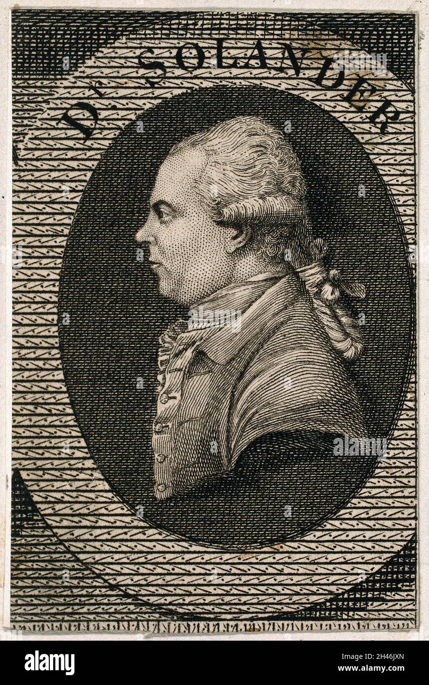 Daniel Charles Solander. Line engraving Stock Photo - Alamy
