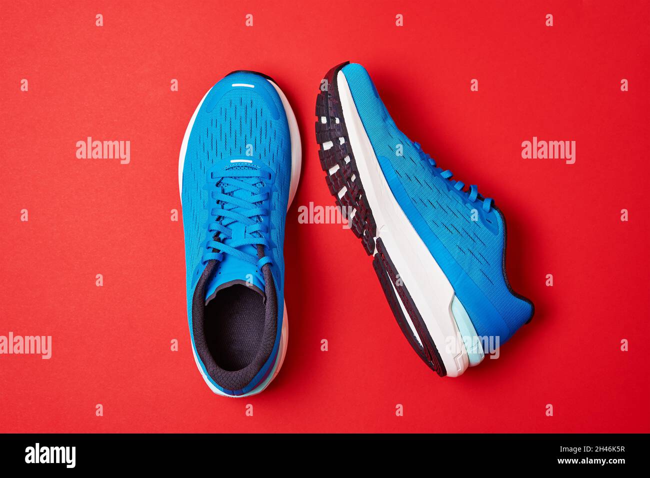 Blue running shoes hi-res stock photography and images - Alamy