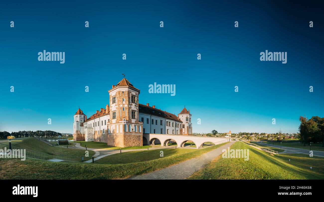 Mir, Belarus. Castle Complex Mir. Cultural Monument, UNESCO World ...