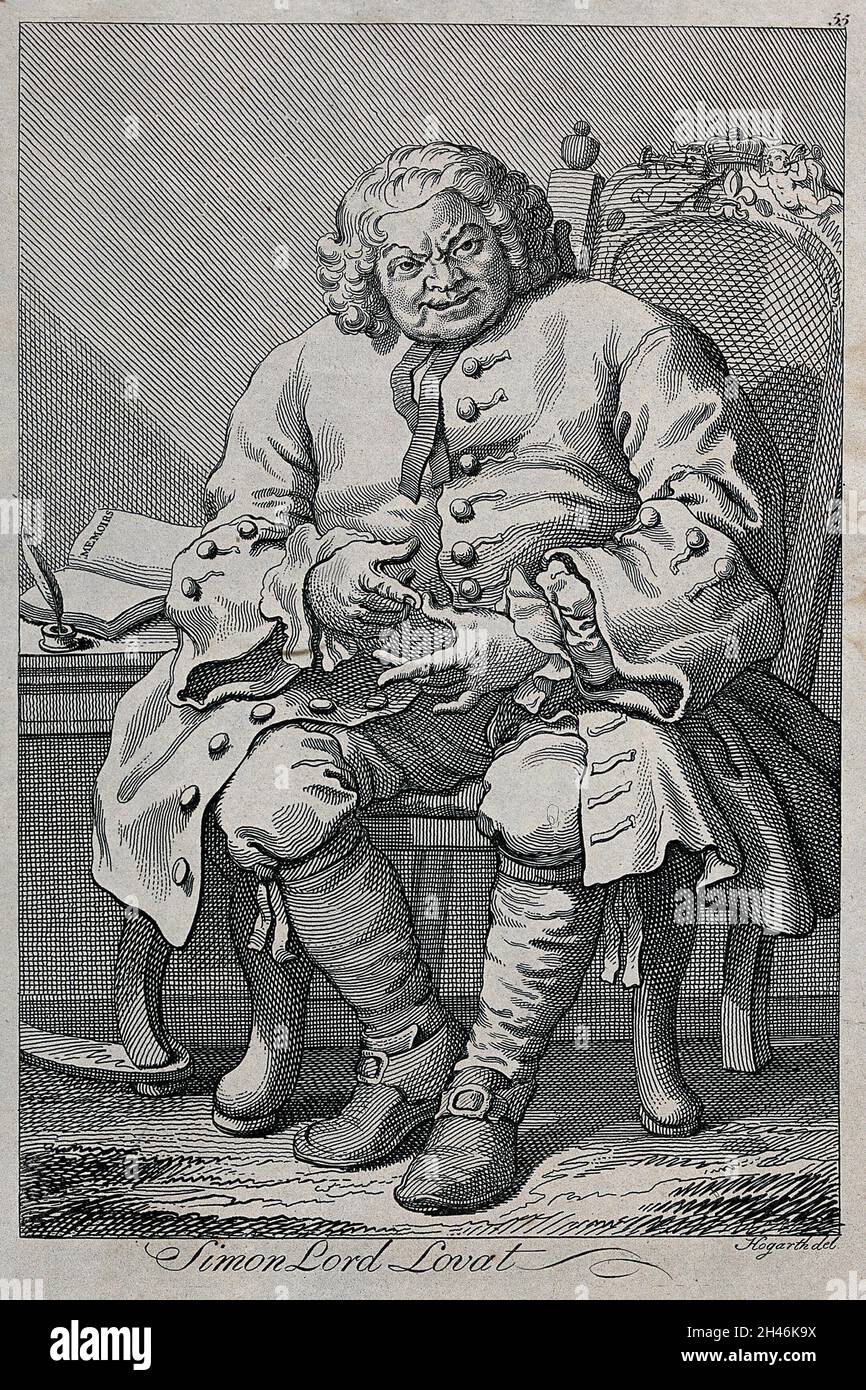 Simon Fraser, Lord Lovat (1667-1747), counting off the clans that fought for the Pretender ...