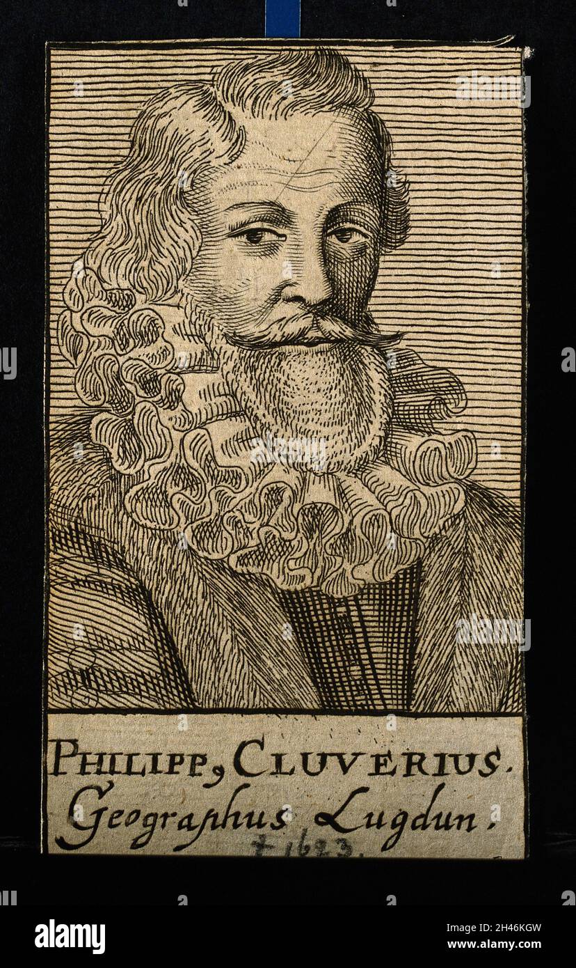 Philipp Cluverius. Line engraving, 1688 Stock Photo - Alamy