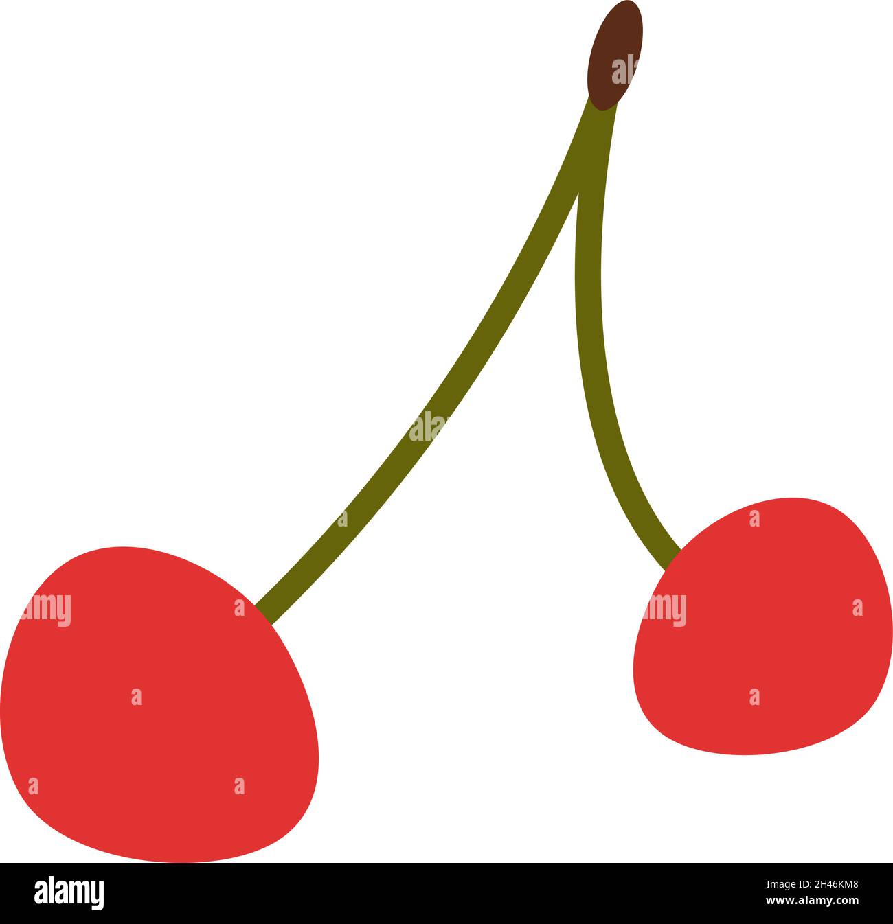 Cherries vector graphic hi-res stock photography and images - Alamy