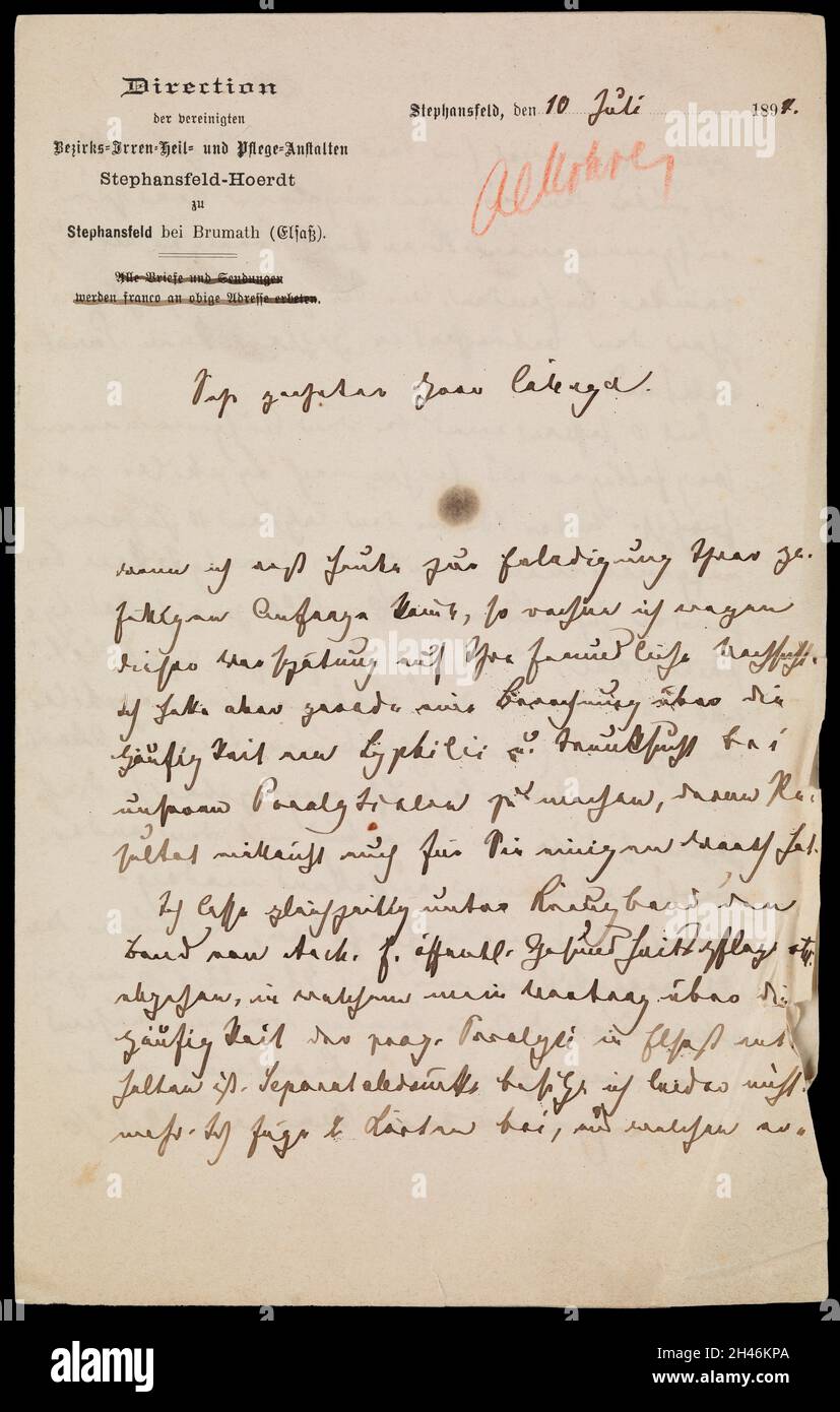 Correspondence research hi-res stock photography and images - Alamy