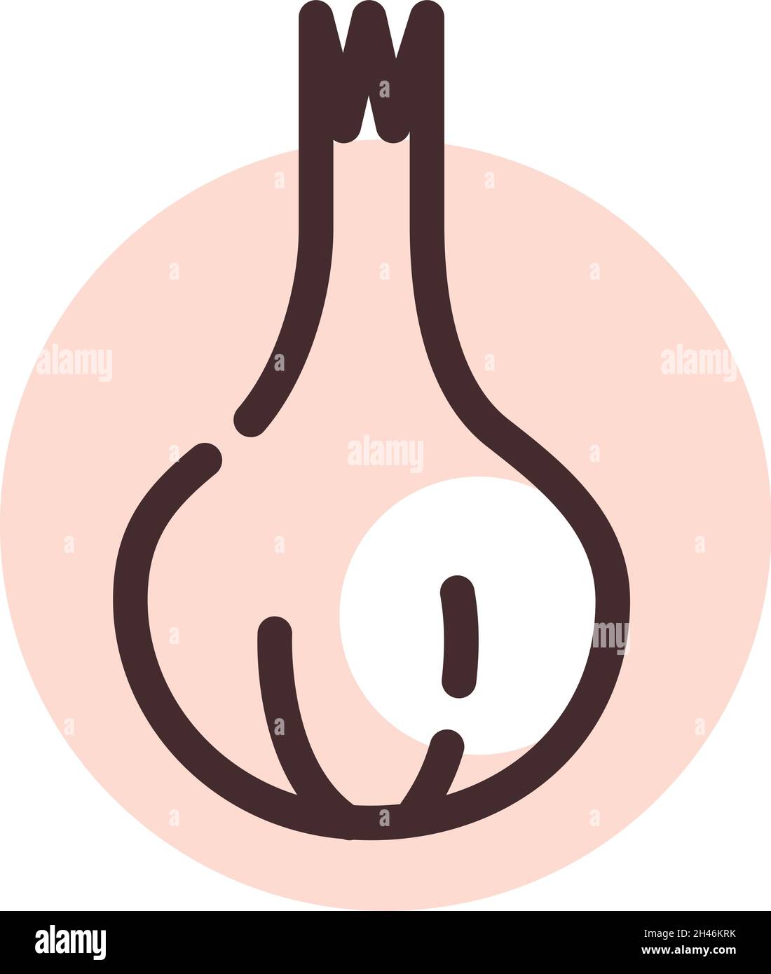 One garlic, illustration, vector, on a white background Stock Vector ...