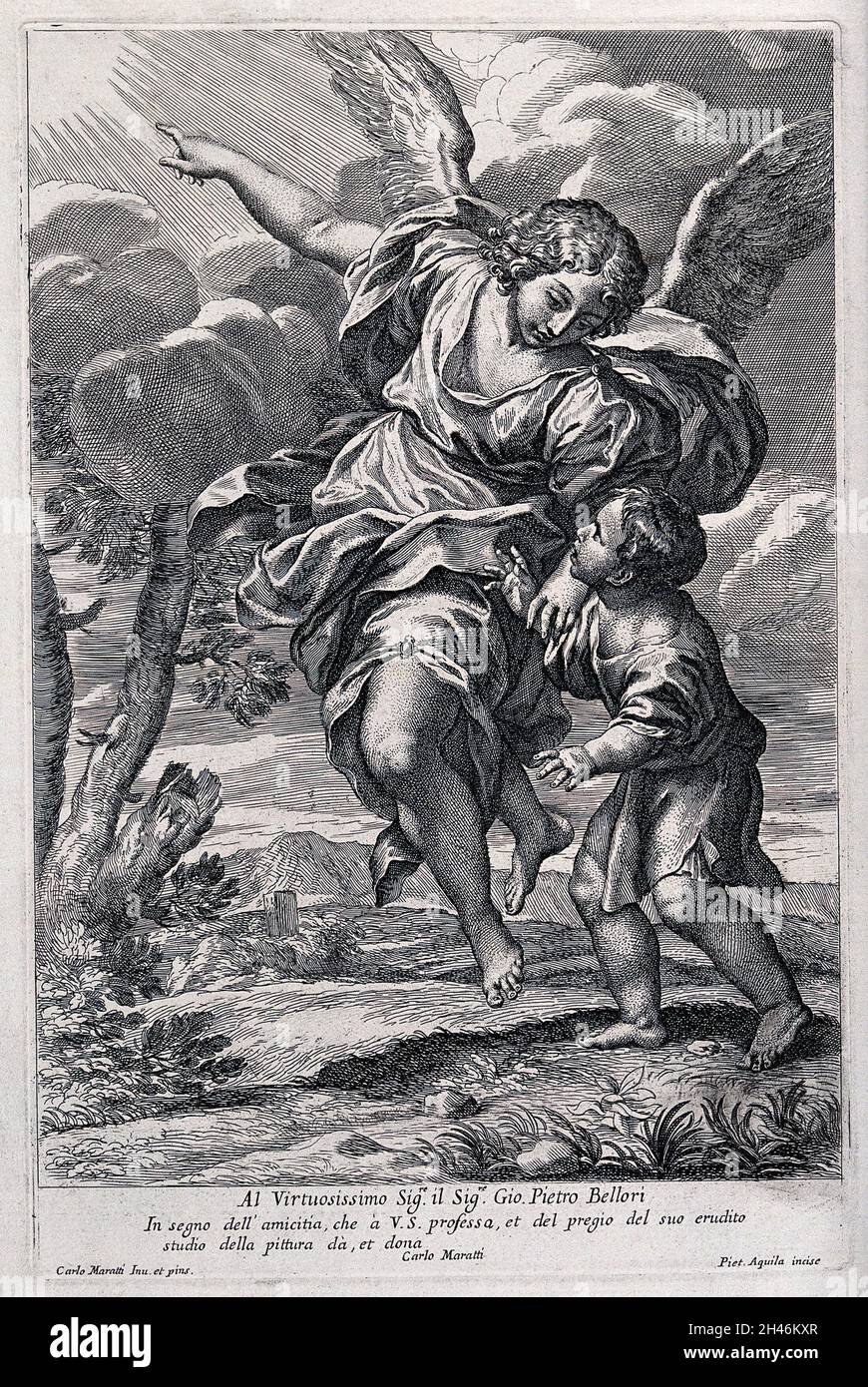 Guardian Angel Boy Drawing