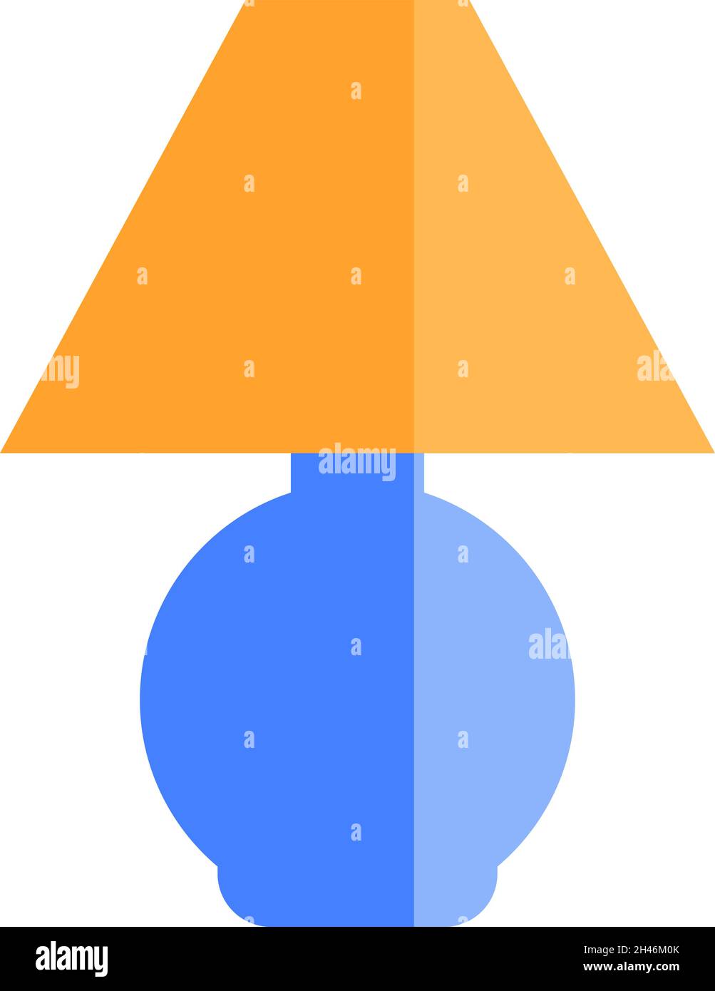 Yellow table lamp Stock Vector Images - Alamy