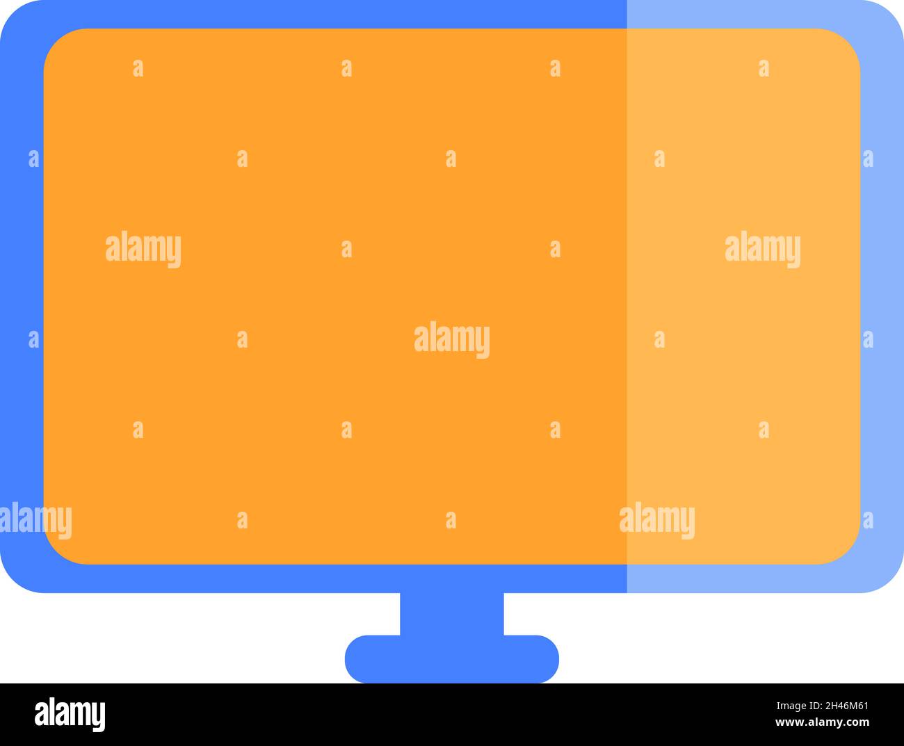 Led tv on wall Stock Vector Images - Alamy