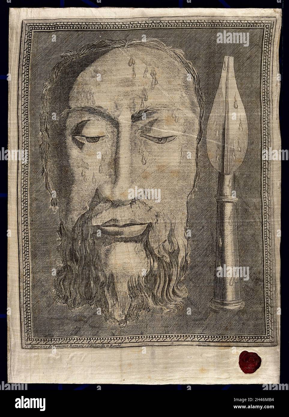 The Veronica and the Holy Lance, which are venerated in S. Peter's at ...