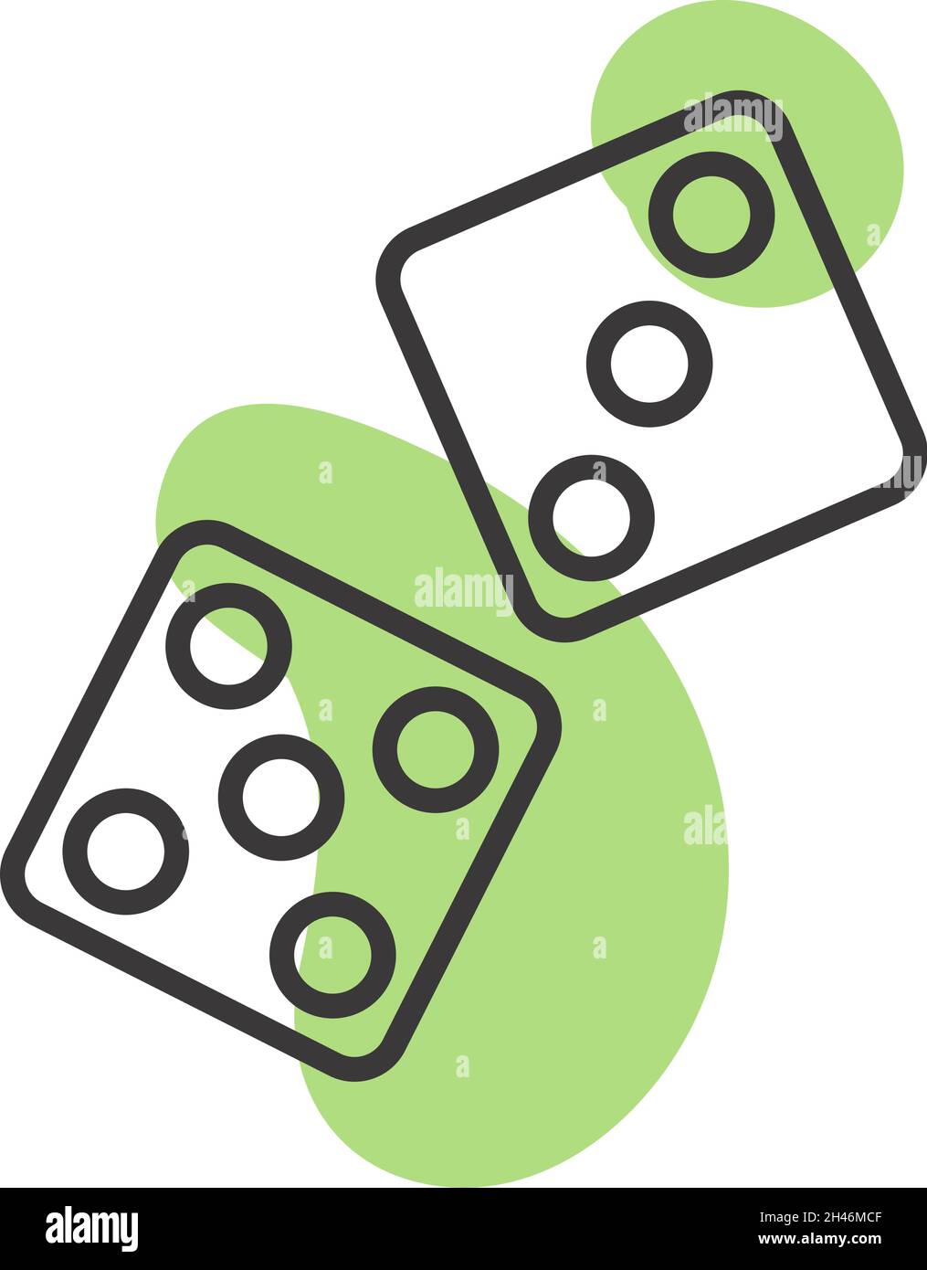 Set gaming dice on Stock Vector Images - Alamy