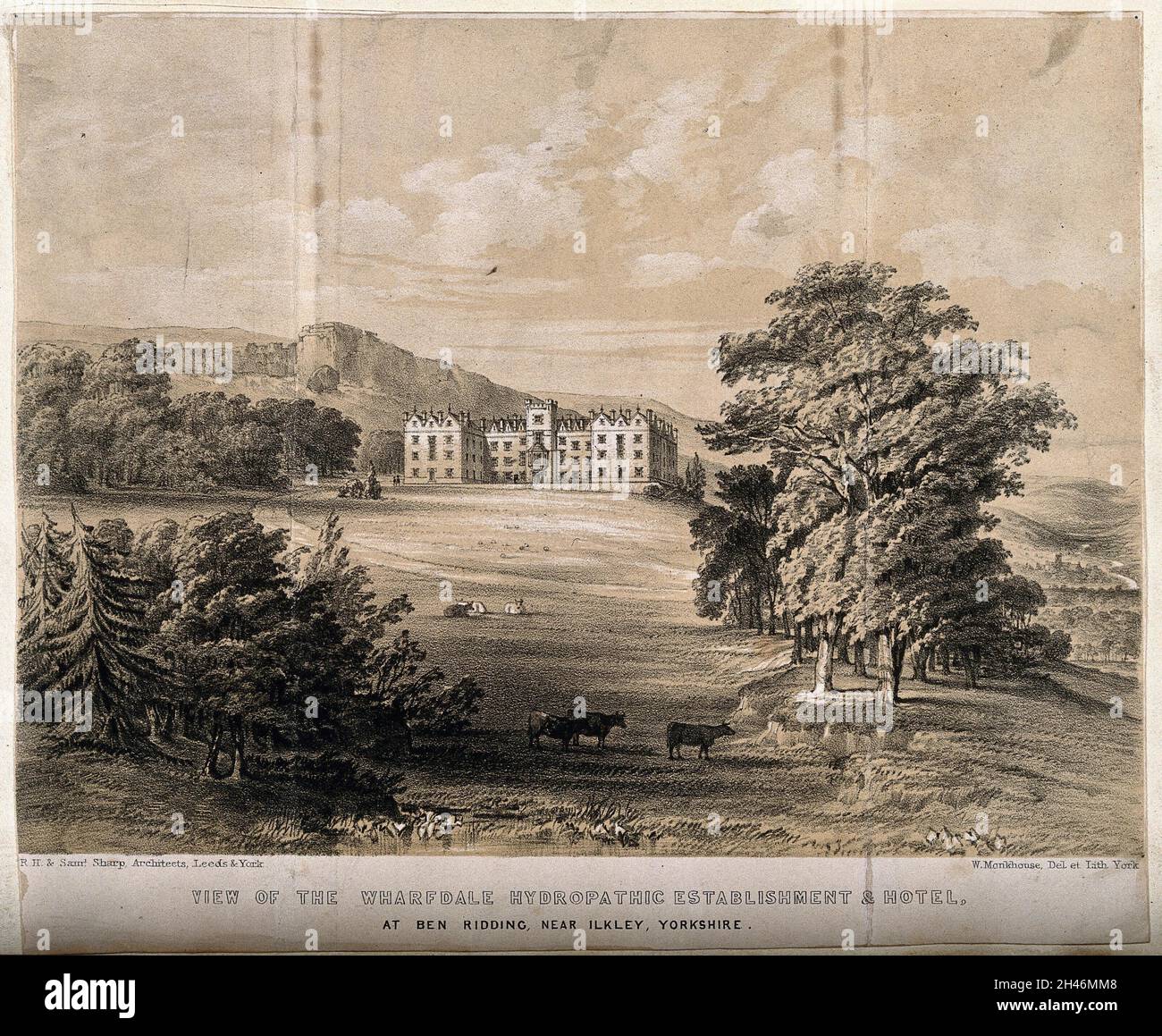 The Wharfedale Hydropathic establishment and hotel (Ben Rhydding ...