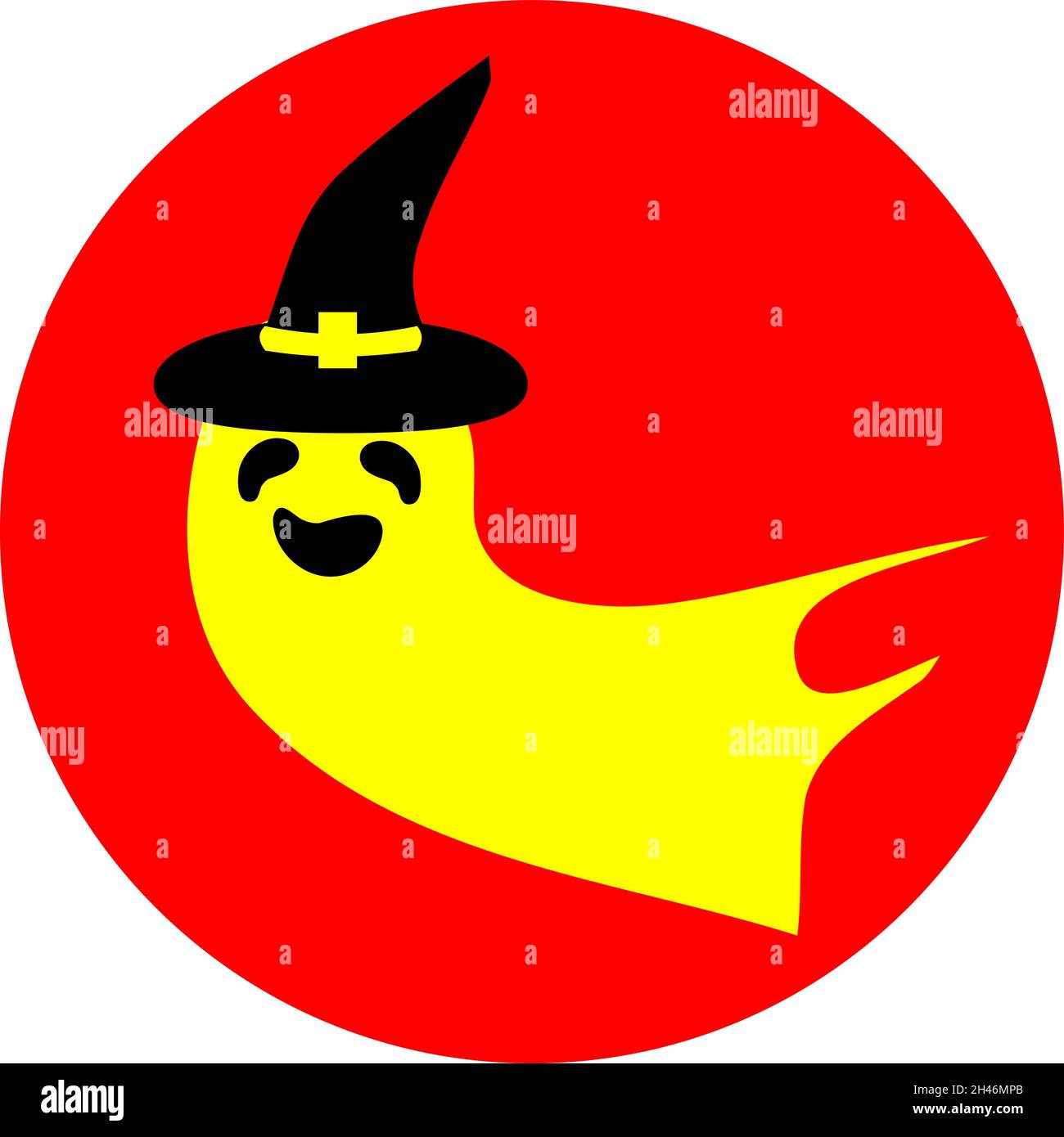 Yellow ghost pumpkin on Stock Vector Images - Alamy