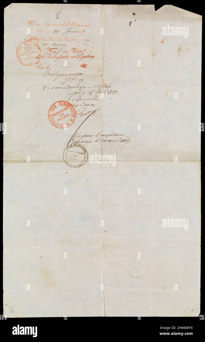 Passport history hi-res stock photography and images - Alamy