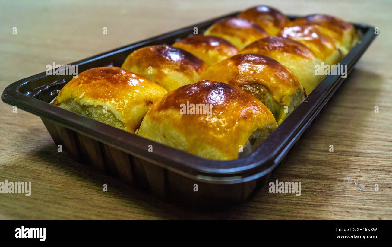 Pisang Bolen or Banana Wrapped with Puff Pastry. Famous food from ...