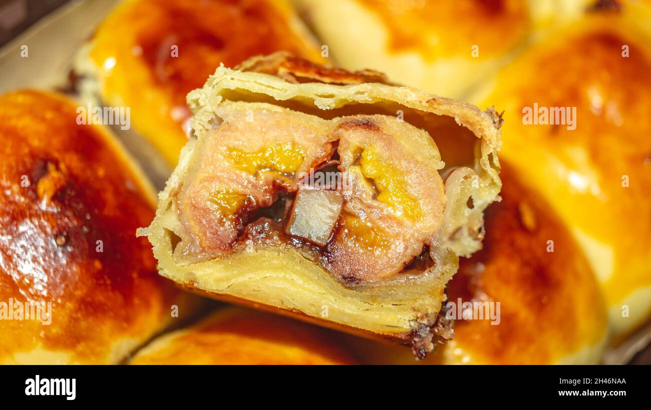 Pisang Bolen or Banana Wrapped with Puff Pastry. Famous food from ...