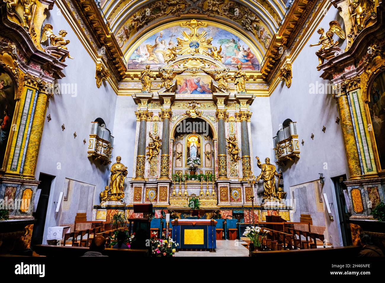 The Santa Maria sopra Minerva church also known as the Temple of ...