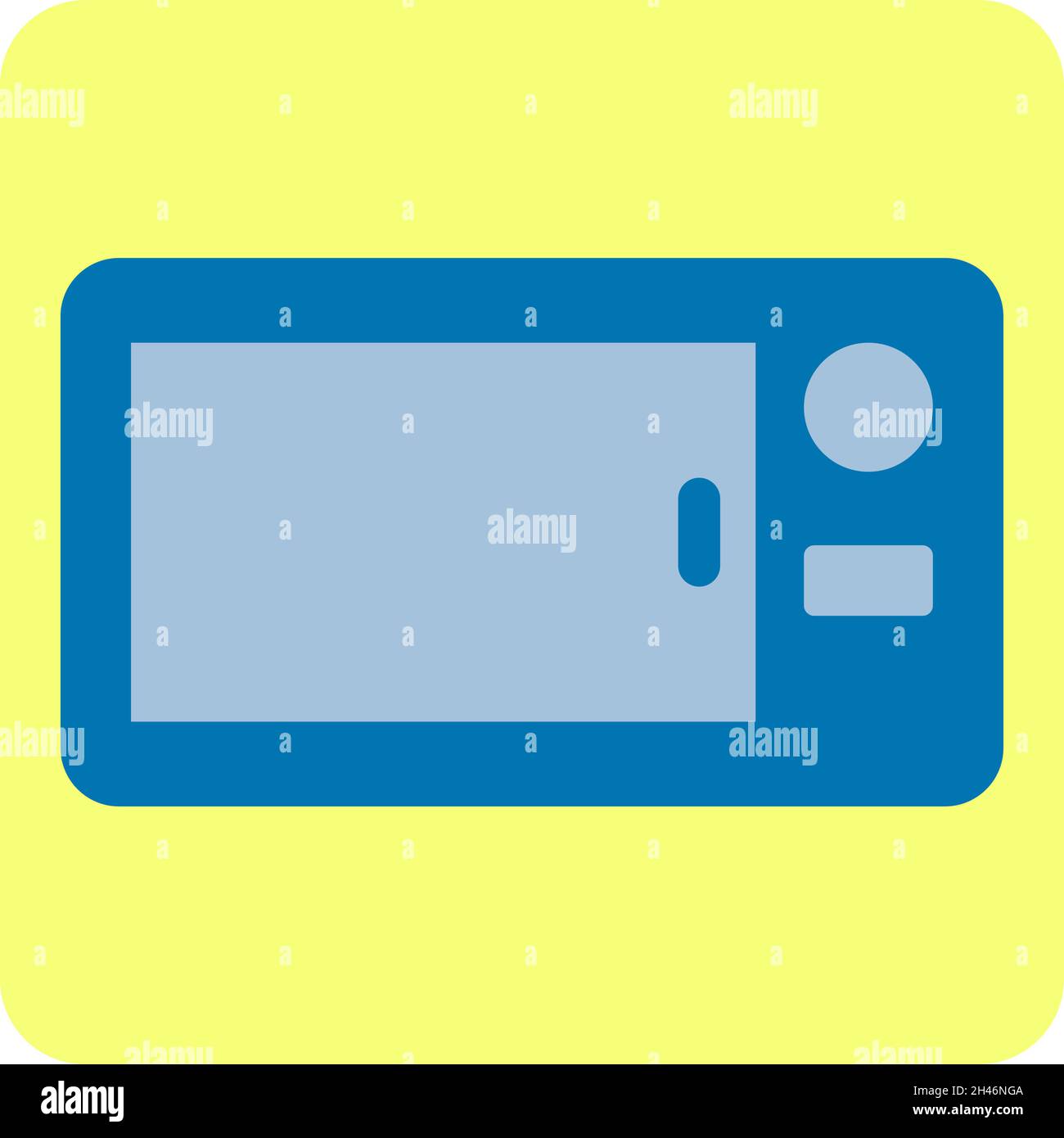 Microwave oven, illustration, vector, on a white background Stock ...