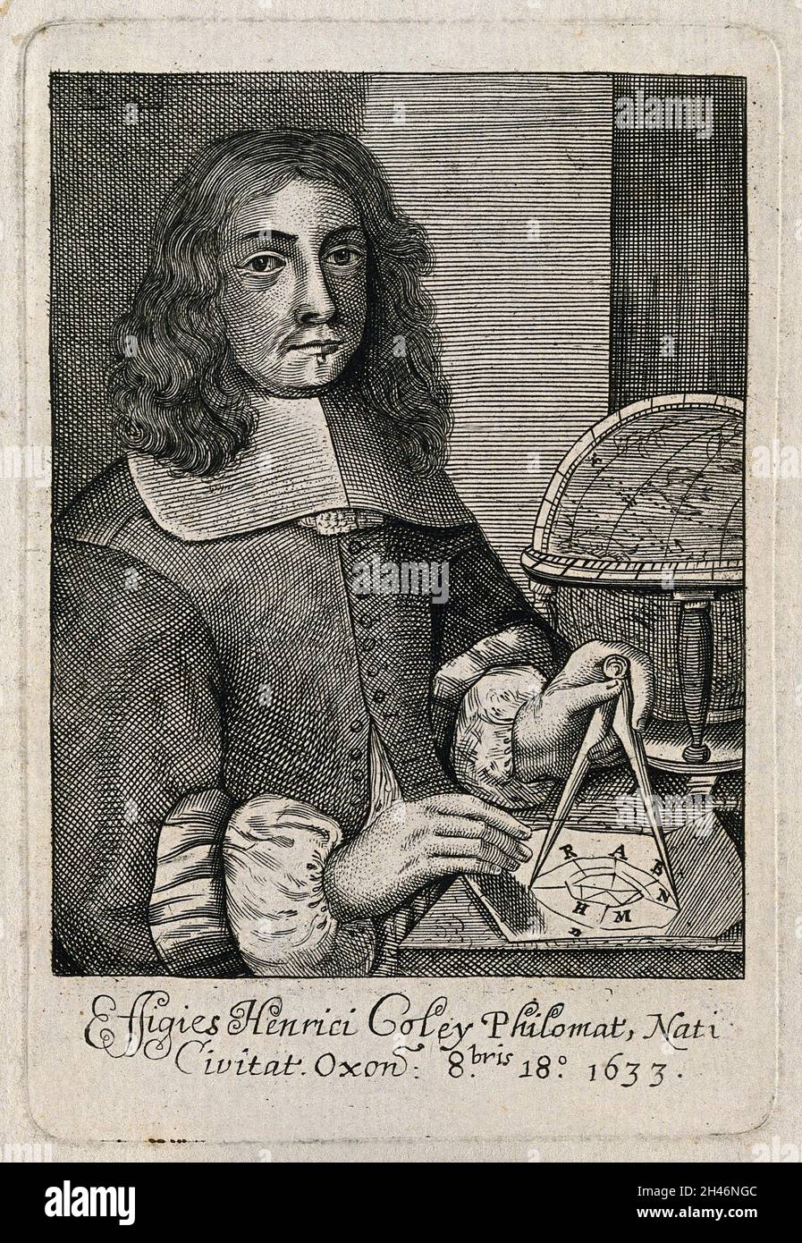 Henry Coley. Line engraving Stock Photo - Alamy