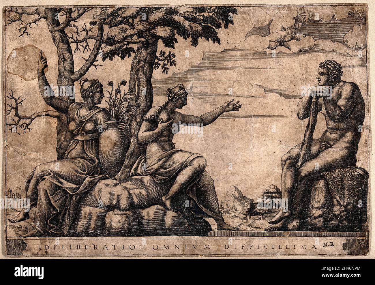 Hercules at the crossroads; representing the choice between different ...