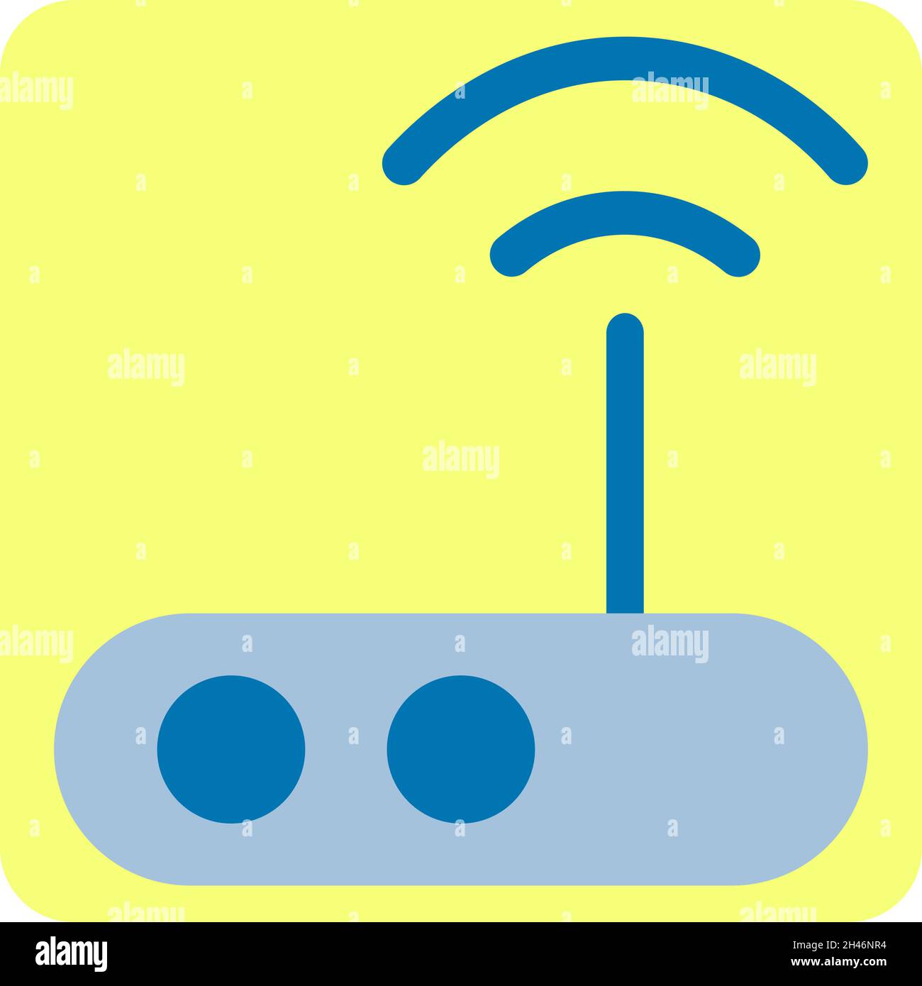 Internet router, illustration, vector, on a white background Stock ...