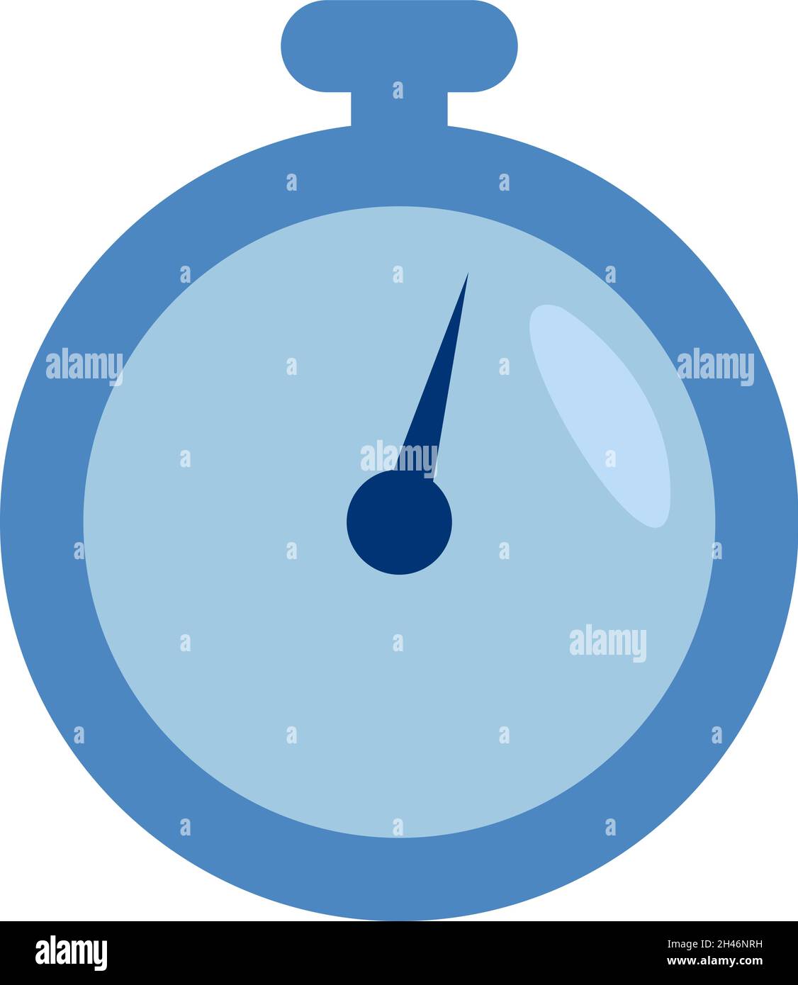 Blue stopwatch, illustration, vector, on a white background Stock ...