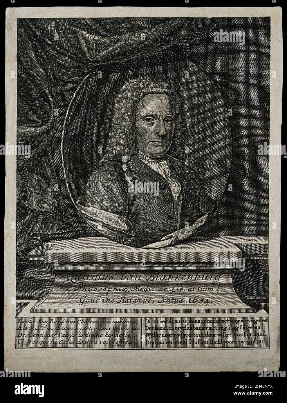 Quirin van Blankenburg. Line engraving by E.L. Creite after J.J ...