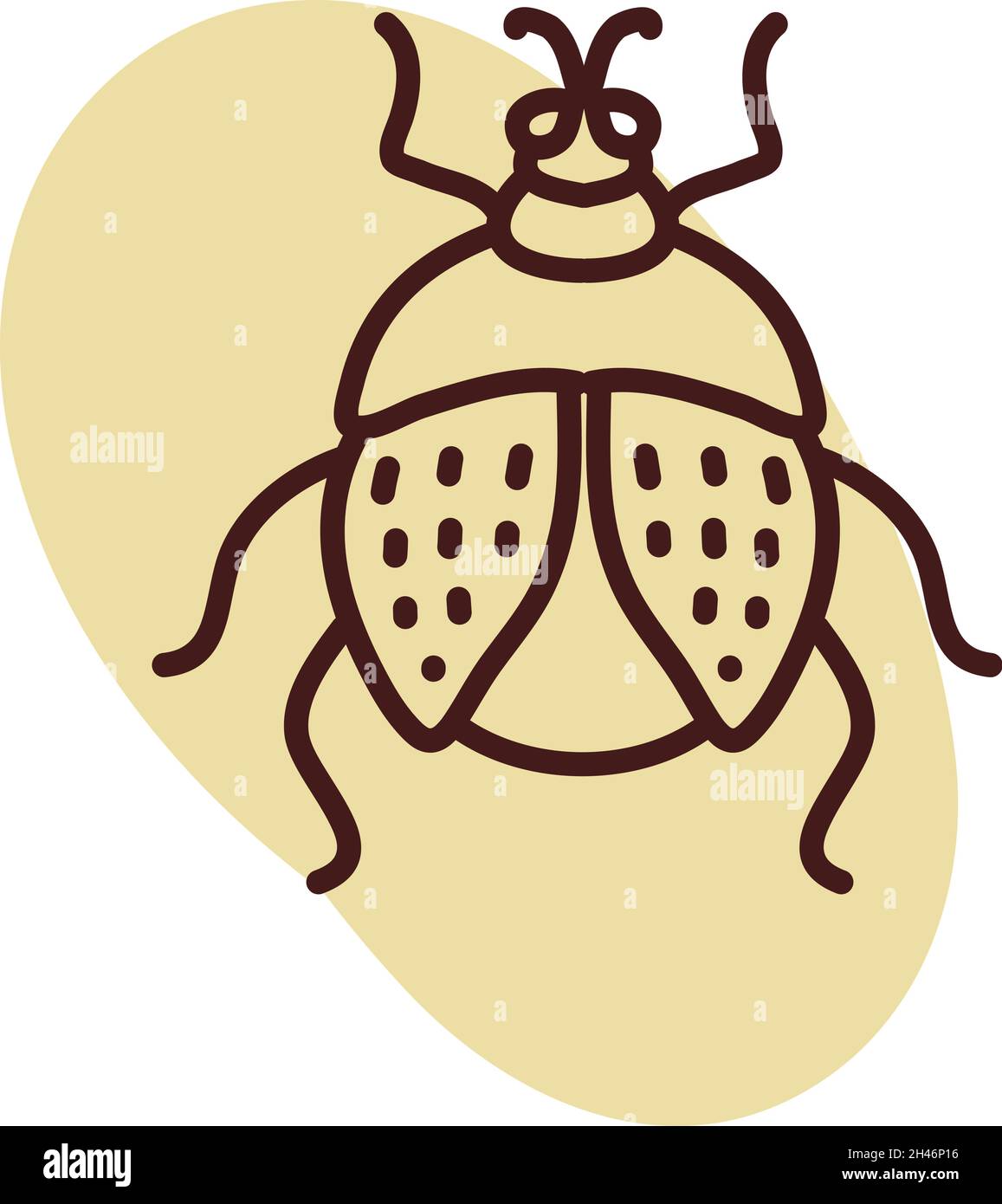 Dangerous bug, illustration, vector, on a white background Stock Vector ...