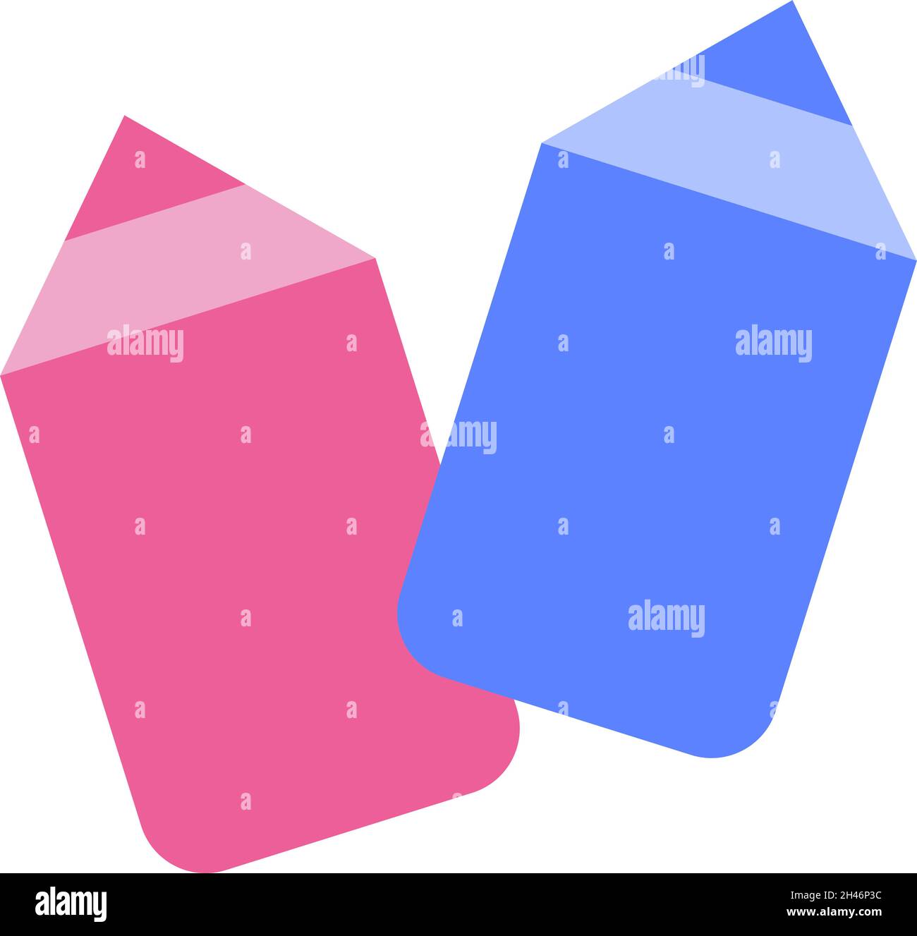 Kindergarten pens , illustration, vector, on a white background Stock ...