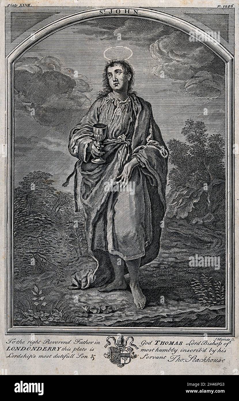 Saint john writing the gospel hi-res stock photography and images - Alamy