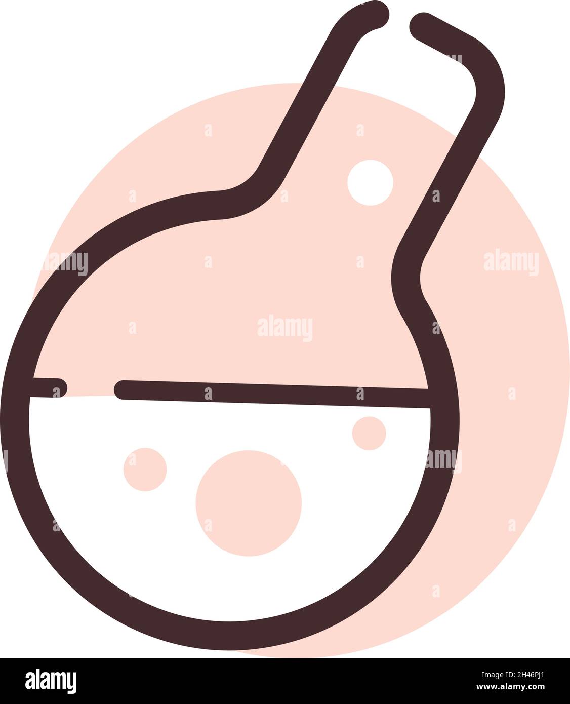 Laboratory vassel, illustration, vector, on a white background Stock ...