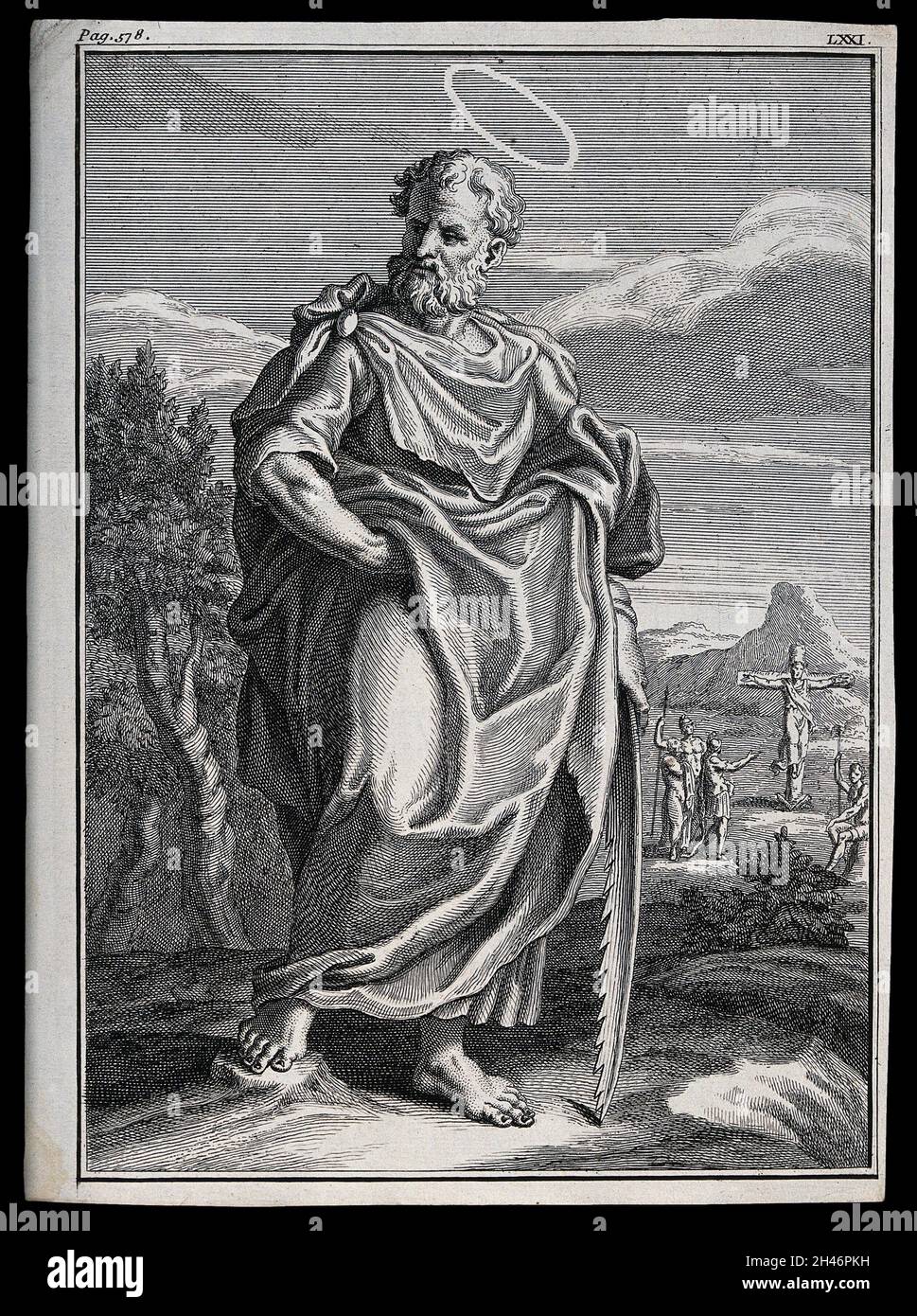 Saint Simon. Etching Stock Photo - Alamy