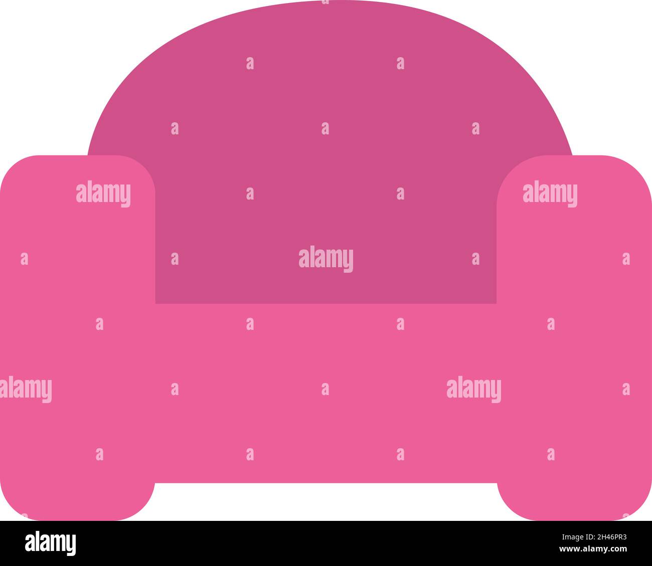 Kindergarten pink potty, illustration, vector, on a white background ...