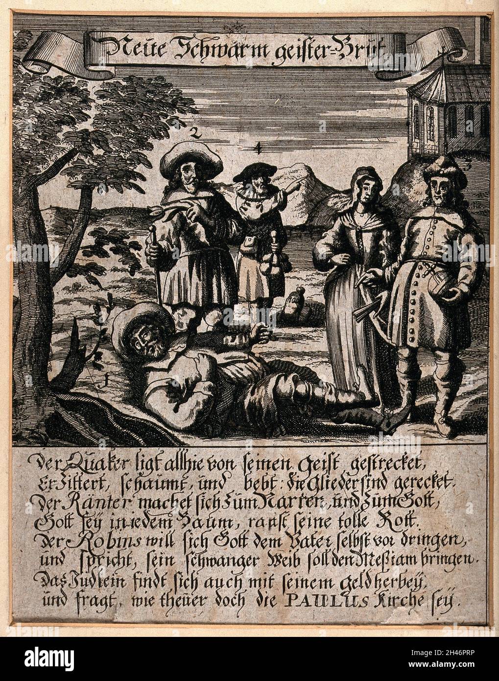 Representatives of four religions, labelled as religious fanatics ...