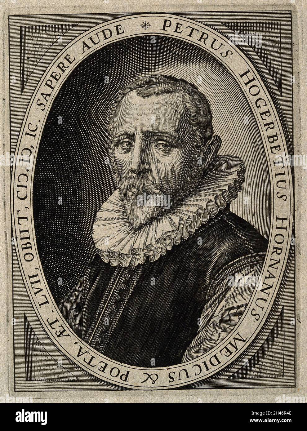 Pieter Hogerbeets. Line engraving Stock Photo - Alamy