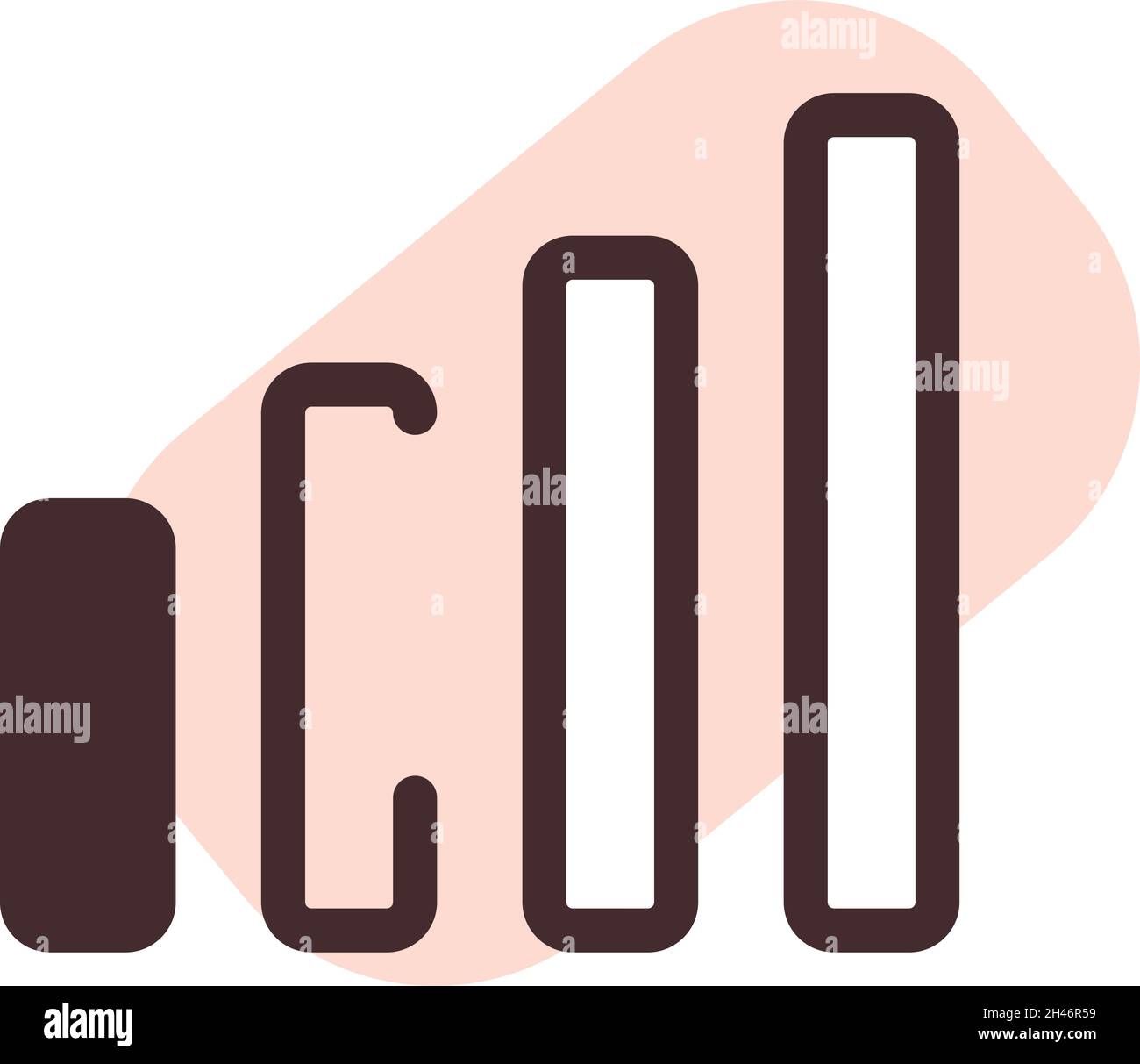 Bad connection, illustration, vector, on a white background Stock ...