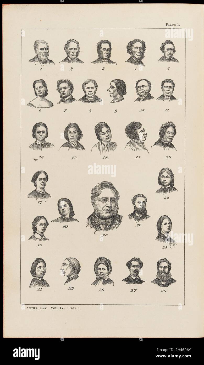 Collection of faces: "British and Welsh types Stock Photo - Alamy