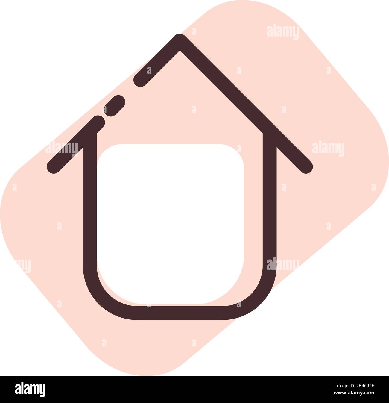 Mobile home, illustration, vector, on a white background Stock Vector ...