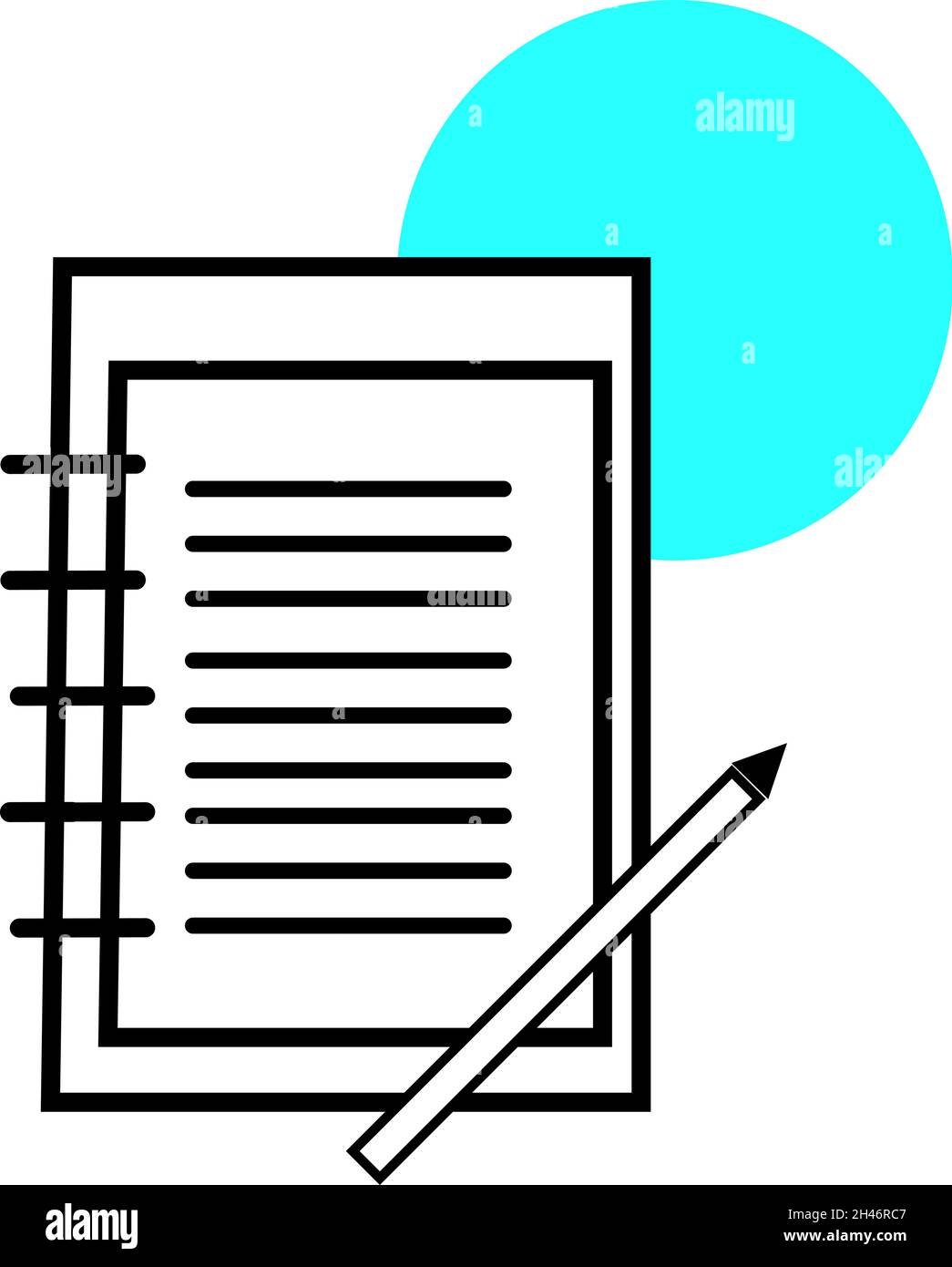 Striped notebook Stock Vector Images - Alamy
