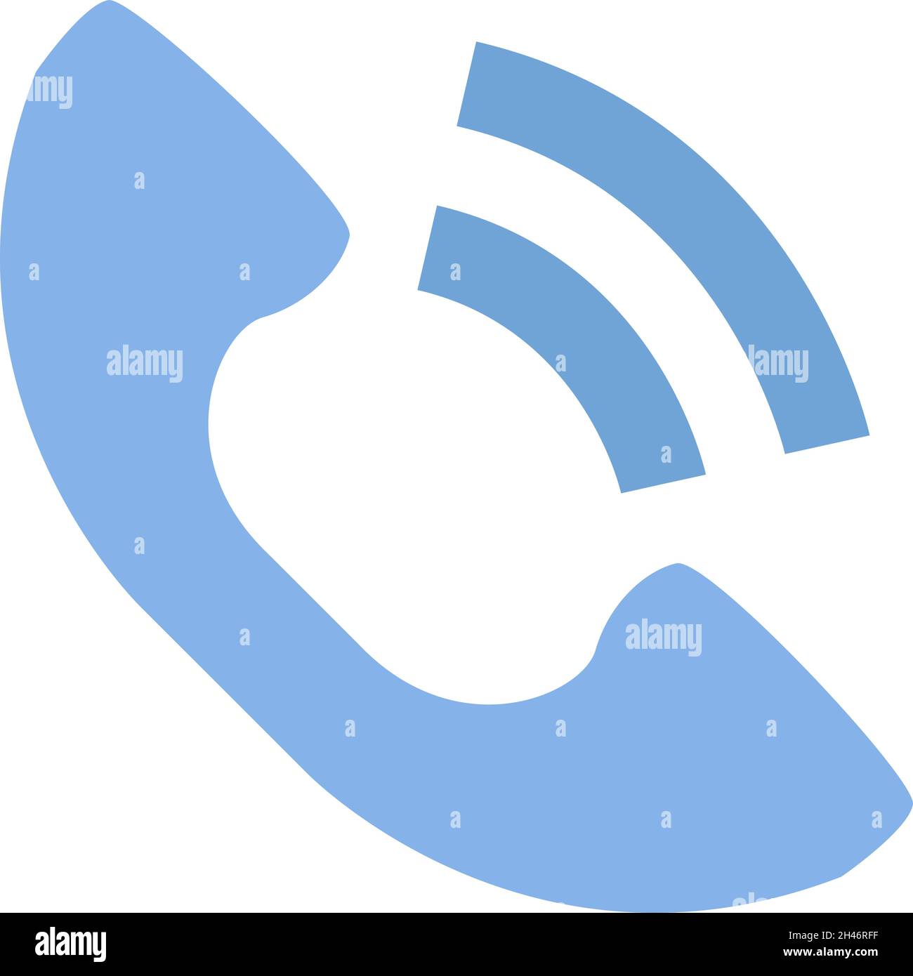 Phone call, illustration, vector, on a white background Stock Vector ...