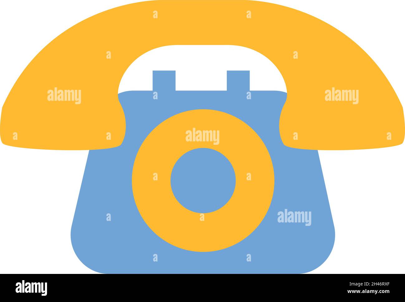 Old logistics telephone, illustration, vector, on a white background ...